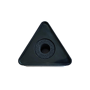 Actopus 2pcs Triangle Mic Flag Microphone Flags Prop for Station Logo Black