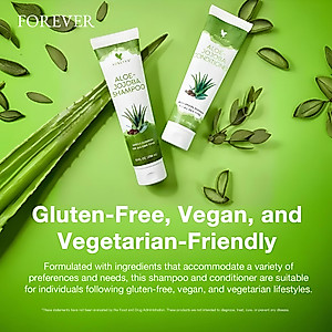 Forever Living - Aloe Jojoba Shampoo, Gentle Vegan and Gluten-Free Formula with Aloe Vera and Oil, Tropical Fruit Fragrance, Twin Pack