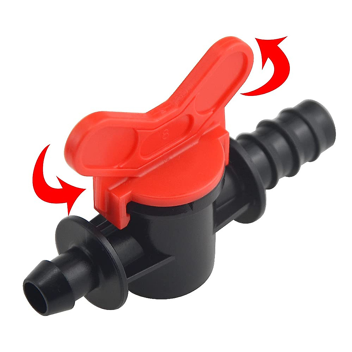 WMYCONGCONG 8 PCS Drip Irrigation Switch Valve 1/2 Inch Valve Bypass Drip Irrigation Barbed Ball Valve for Drip Irrigation Aquarium Hose Tube (8 PCS)