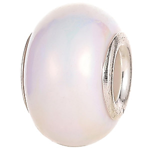 9 Pack Plated Silver Spacer Beads European Charms fit Pandora Bracelet CZ Enamel Set Plexiglass