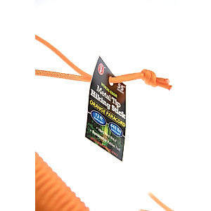 SE Walking/Hiking Stick with Orange Paracord, 440 lb Pull Capacity, 55" - WS636-55OR