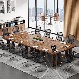 Condemo 70.9 inch Simple Office Computer Desk, Large Executive Desk, Modern Industrial Study Writing Table Workstation, Business Furniture for Home Office, Rustic Brown