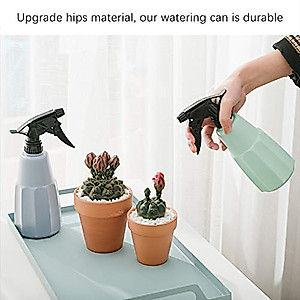 Adjustable Empty Spray Bottle Plastic Water Pot Handheld Pressing Garden Watering Can For Indoor Outdoor House Plants, Pet, Spray (Mint Green_500ml, One Size)