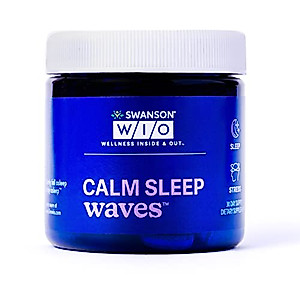 Swanson WIO™ Calm Sleep Waves™ Calmly Fall Asleep, Less Stress, Mental Wellness with Melatonin, Valerian Root, GABA, Gluten Free, Vegan - 4 oz Bottle, 30 Tri-Layer Tablets (30-Day Supply)