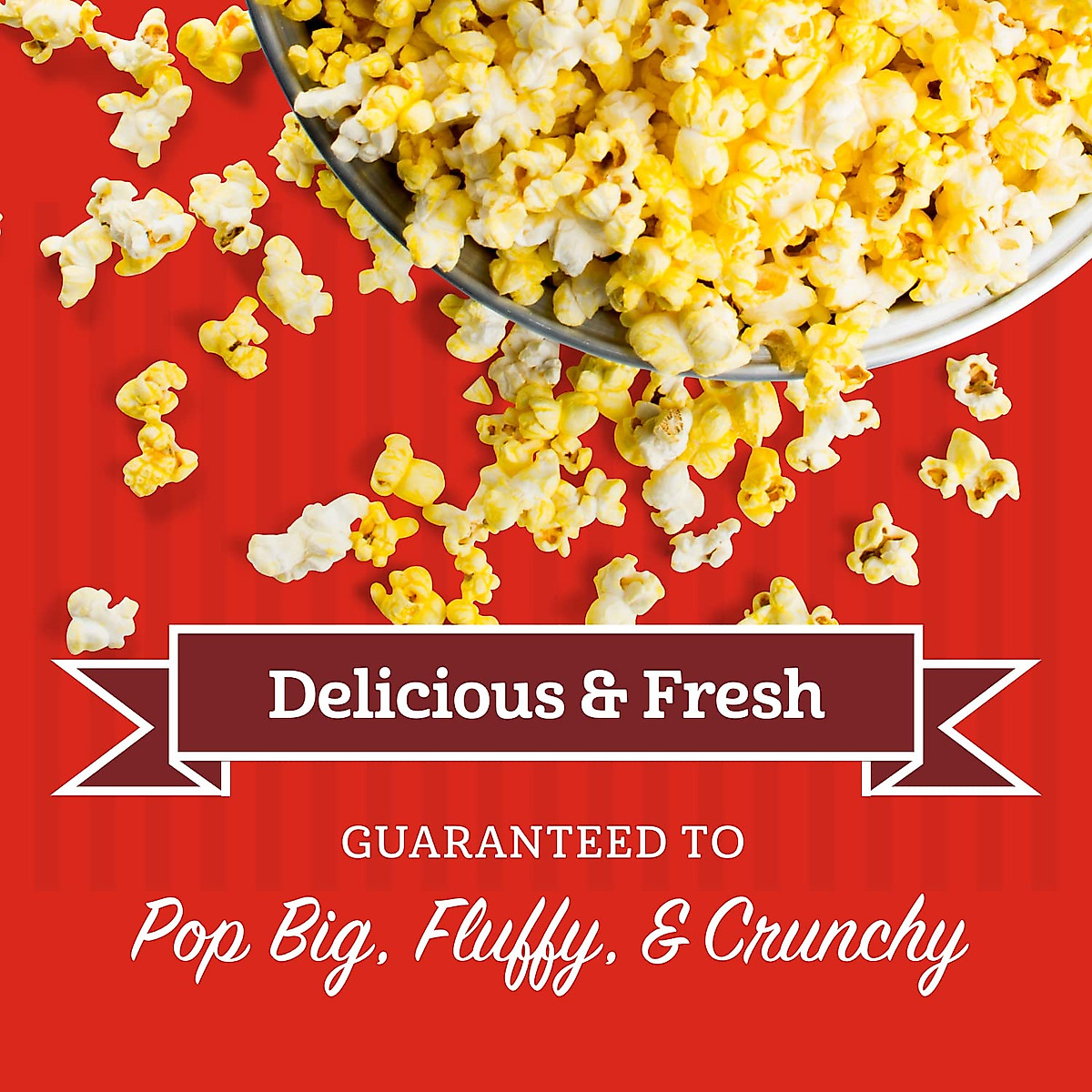Franklin’s Gourmet Popcorn All-In-One Popcorn Packs for Popcorn Machine - 8oz Pack of 10 - Made in USA - Packs of Popcorn Bags with Buttery Salt & Oil