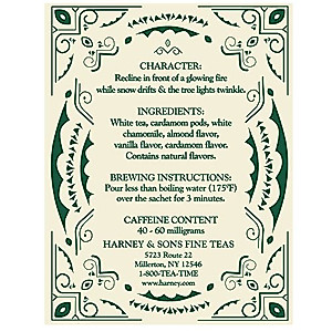 Harney & Sons Tea, White Christmas, 30 Count