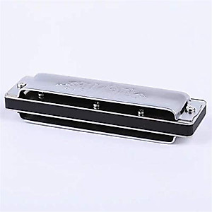WAAZVXS Diatonic Harmonica 10 Holes 20 Note Harp Key Of C Aluminum Comb Stainless Reeds Musical Instruments (Color : Key C)
