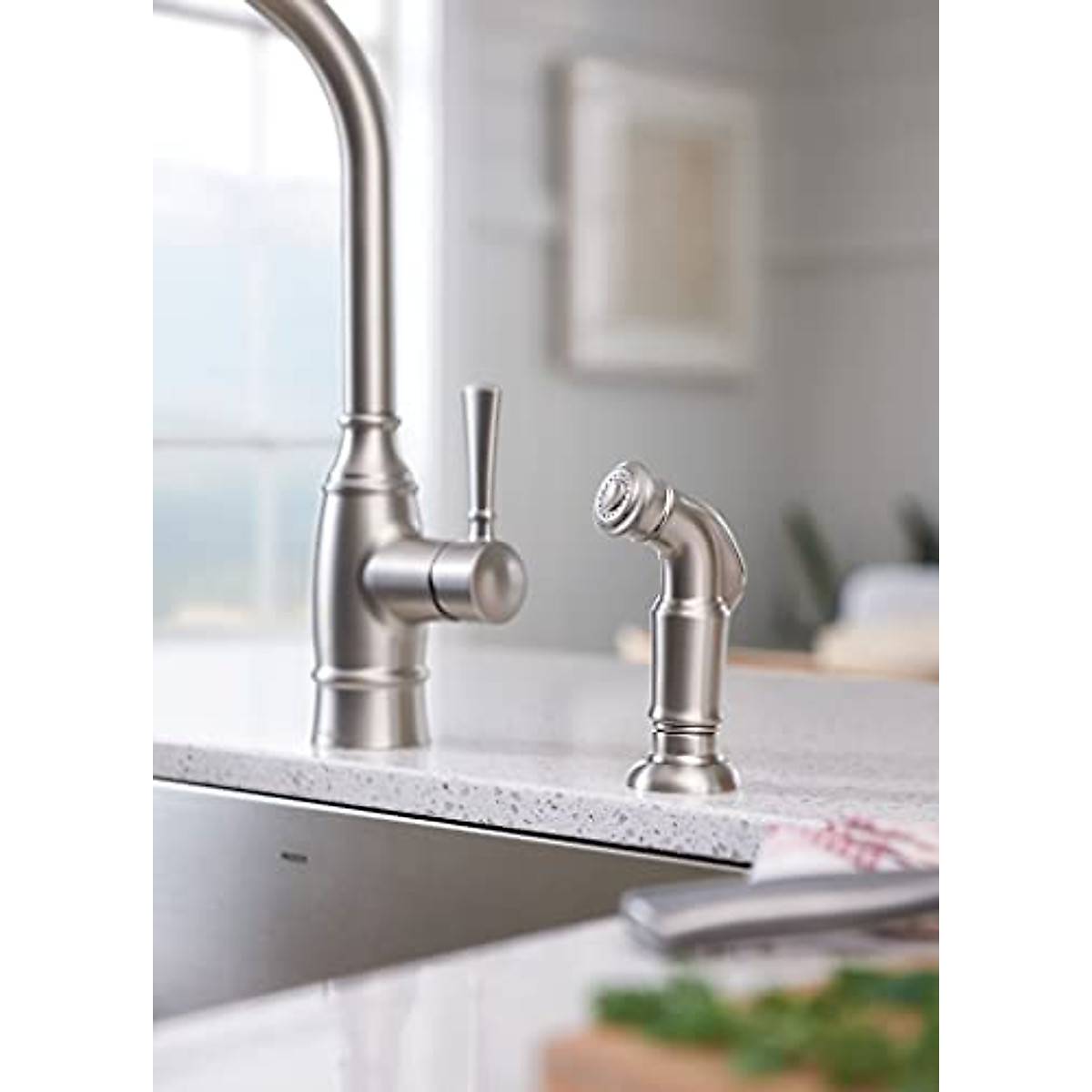 Moen G18121 1800 Series 30-Inch X 21-Inch Stainless Steel 18 Gauge Single Bowl Farmhouse Kitchen Sink