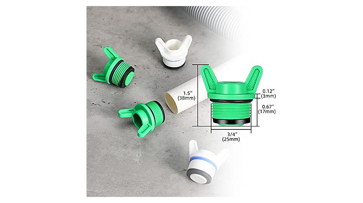Nuanchu 10 Pack 3/4” NPT Garden Hose Plugs for Irrigation & Water Lines