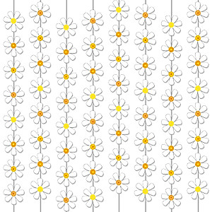 12 Packs Daisy Groovy Boho Party Banners Daisy Garland Kit Daisy Hanging Swirl Hippie Party Decorations White Daisy Paper Cutouts for One Birthday Baby Shower Party Home Classroom Favor Supplies Decor