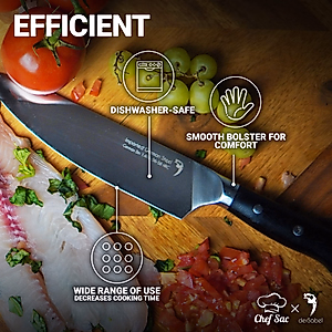 Chef Sac 8 Inch Chef Knife | Professional Chef Knife | Chefs Knife | Sharp Kitchen Knife | Chef Knife 8 Inch | Best Chef Knife | Chefs Knives | Chef Knife Professional