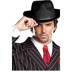 Dreamgirl mens Gangsta Adult Costume, Black/White, Medium US