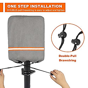 Electric Tongue Jack Cover Universal RV Electric Tongue Trailer Protective Cover Camper Accessories for Outside(14″H x 5″W x 10″D)