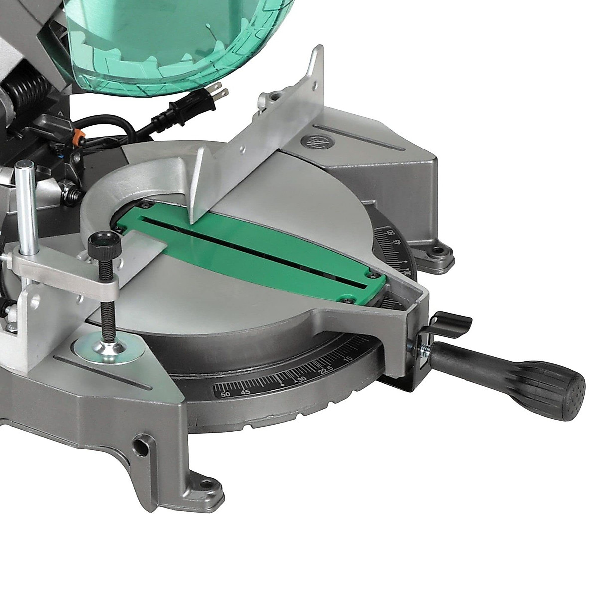 Metabo HPT | Compound Miter Saw | 10-Inch | Single Bevel | 15-Amp Motor | 0-52° Miter Angle Range | 0-45° Bevel Range | Large Table | 10" 24T TCT Miter Saw Blade | C10FCGS