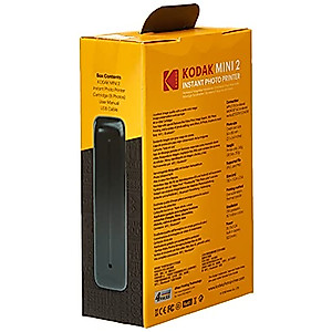 Kodak HD Wireless Portable Mobile Instant Photo Printer, Print Social Media Photos, Premium Quality Full Color Prints. Compatible w/iOS and Android Devices (Black)