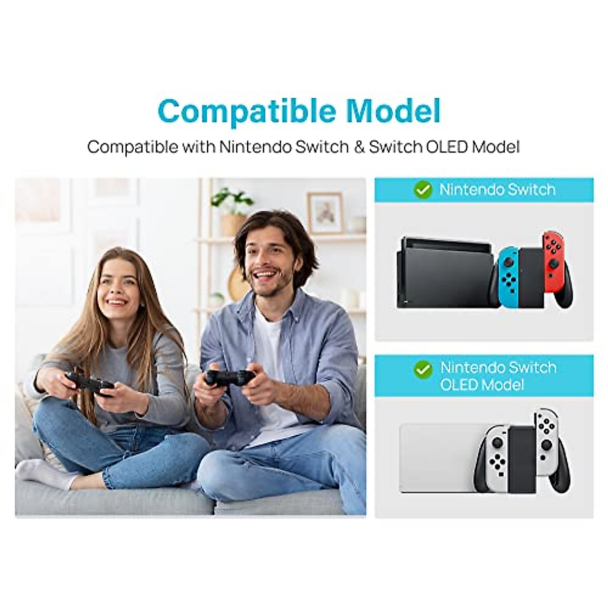 Kootek Carrying Case for Nintendo Switch and Switch OLED Model 2021, Hard Shell Travel Cases with 21 Games Storage Slots, Shoulder Strap, Storage for Switch Console, Pro Controller, Switch Dock