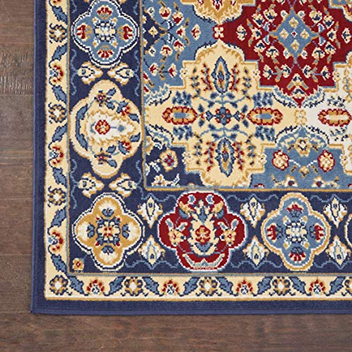 Nourison Grafix Persian Multicolor 5'3" x 7'3" Area -Rug, Easy -Cleaning, Non Shedding, Bed Room, Living Room, Dining Room, Kitchen (5x7)