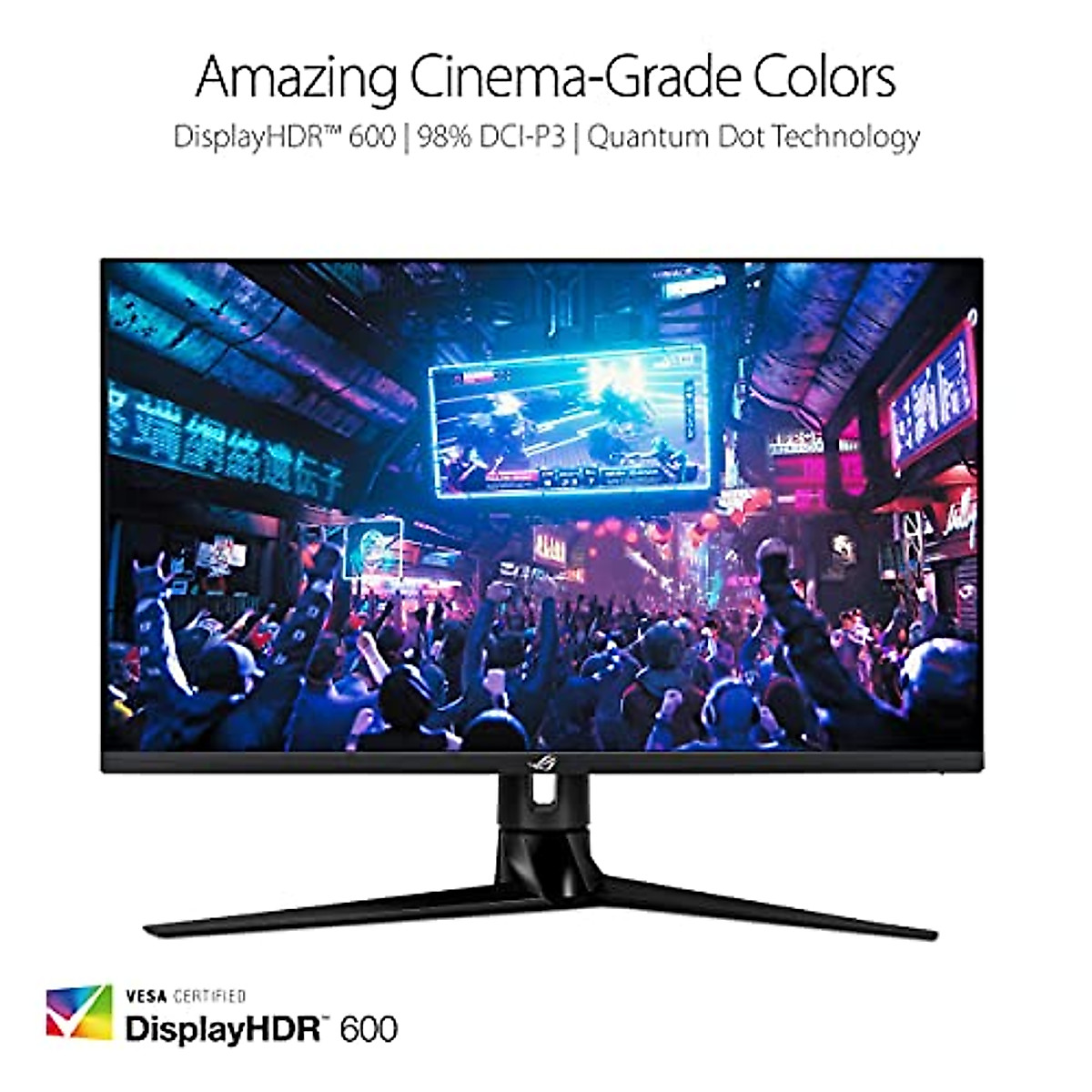 ASUS ROG Swift PG32UQ 32” 4K HDR 144Hz DSC HDMI 2.1 Gaming Monitor, UHD (3840 x 2160), IPS, 1ms, G-SYNC Compatible, Extreme Low Motion Blur Sync, Eye Care, DisplayPort, USB, DisplayHDR 600