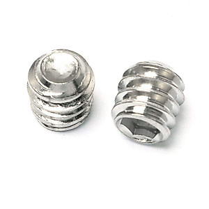 Pro Bamboo Kitchen 25pcs 1/4-20 x 1/4" Hexagon Hex Socket Set Screws 304 Stainless Steel Full Thread Cup Point Grub Screws