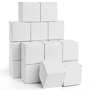 VGOODALL 50PCS Small Gift Boxes, 3 x 3 x 3 Inch White Favor Box Candy Treat Boxes Gift Boxes for Birthday Party Wedding