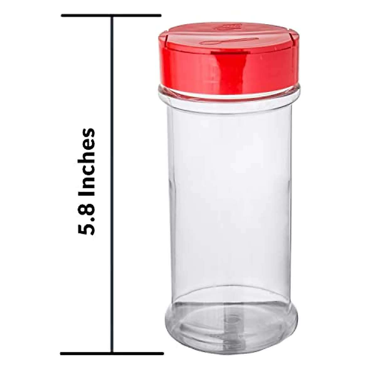 Skyway Supreme 12 OZ Clear Plastic Spice Bottles Seasoning Containers Jars - Set of 3 - Flap Cap with Pour and Sifter Spice Shaker - Durable Refillable Perfect For Herbs Spices and Rubs - BPA Free