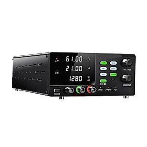 Programmable 30V, 60V, 20A and 10A DC Power Supply Output Switch, Charging Button, Power Bank Panel Lock Function(60V20A 1200W,220V)