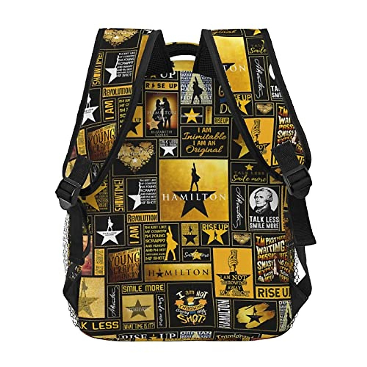 DUAHUAZAI Kid'S Backpack Hamilton-Drama School Bag For Teens Boys Women Laptop Daypack Traveling Lightweight Book Bags