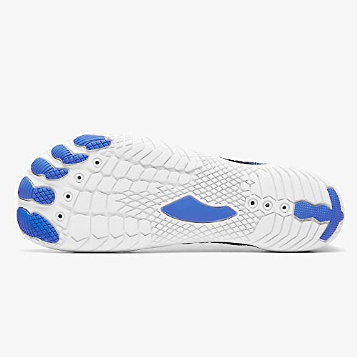 ALEADER Xbarefoot Mens Water Hiking Shoes Slip On Quick Drying Barefoot Shoes for River, Beach, Aqua Black Blue Size 9 US