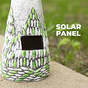 VP Home Praying Angel with Cross Angel Decorations for Home Solar Powered LED Outdoor Decor Garden Light Angel Statues and Figurines for Home, Patio, Yard Art