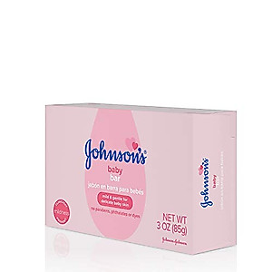 Johnson's Baby Body Soap Bar, Gentle for Baby Bath and Skin Care, Hypoallergenic and Dermatologist Tested, Paraben Free, Phthalate-Free, Dye-Free, 3 oz (Pack of 6)