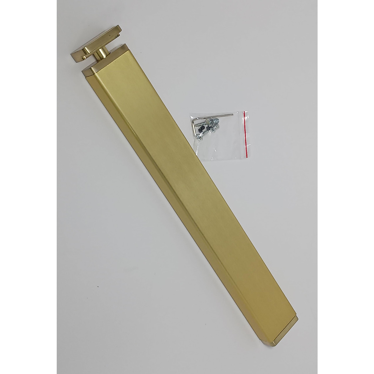 Designer Wardrobe Reversible Closet Valet Rod 11.75" or 13.75" Length with 8.5" Retractable Pullout Extension and Installation Hardware (Matte Brass, 11.75 Inch Long)