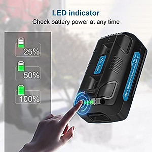 Aoasur 6.0Ah Battery Replacement for Snow Joe 40V and Sun Joe 40V Battery Compatible with Snow Joe 40V Snow Blower and Sun Joe 40V Wireless iON (Black)