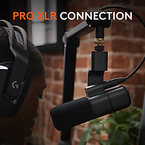 Logitech for Creators Blue Sona Active Dynamic XLR Broadcast Microphone for Streaming and Content Creation, ClearAmp Preamp, Dual-Diaphragm Capsule, Internal Shockmount - Graphite (Renewed)