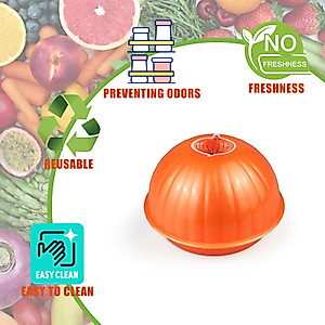 PIVNASY 2 PCS Vegetable and Fruit Storage Containers for Refrigerator, Tomato and Onion Storage, Food Storage Containers with Lids
