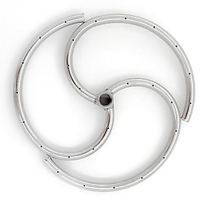 Firenado 12-Inch Natural Gas Spiral Ring Burner - Stainless Steel