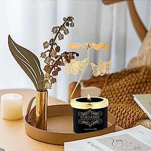 Gifts for Women Birthday Unique, Butterfly Gift for Mom, Rotating Candles Gifts for Best Friend, Lavender Candle Present for Sister, Mom Birthday Gift from Daughter