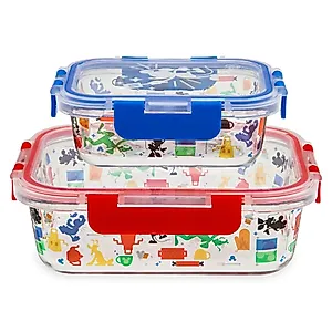 Disney Mickey Mouse and Friends Glass Storage Container Set