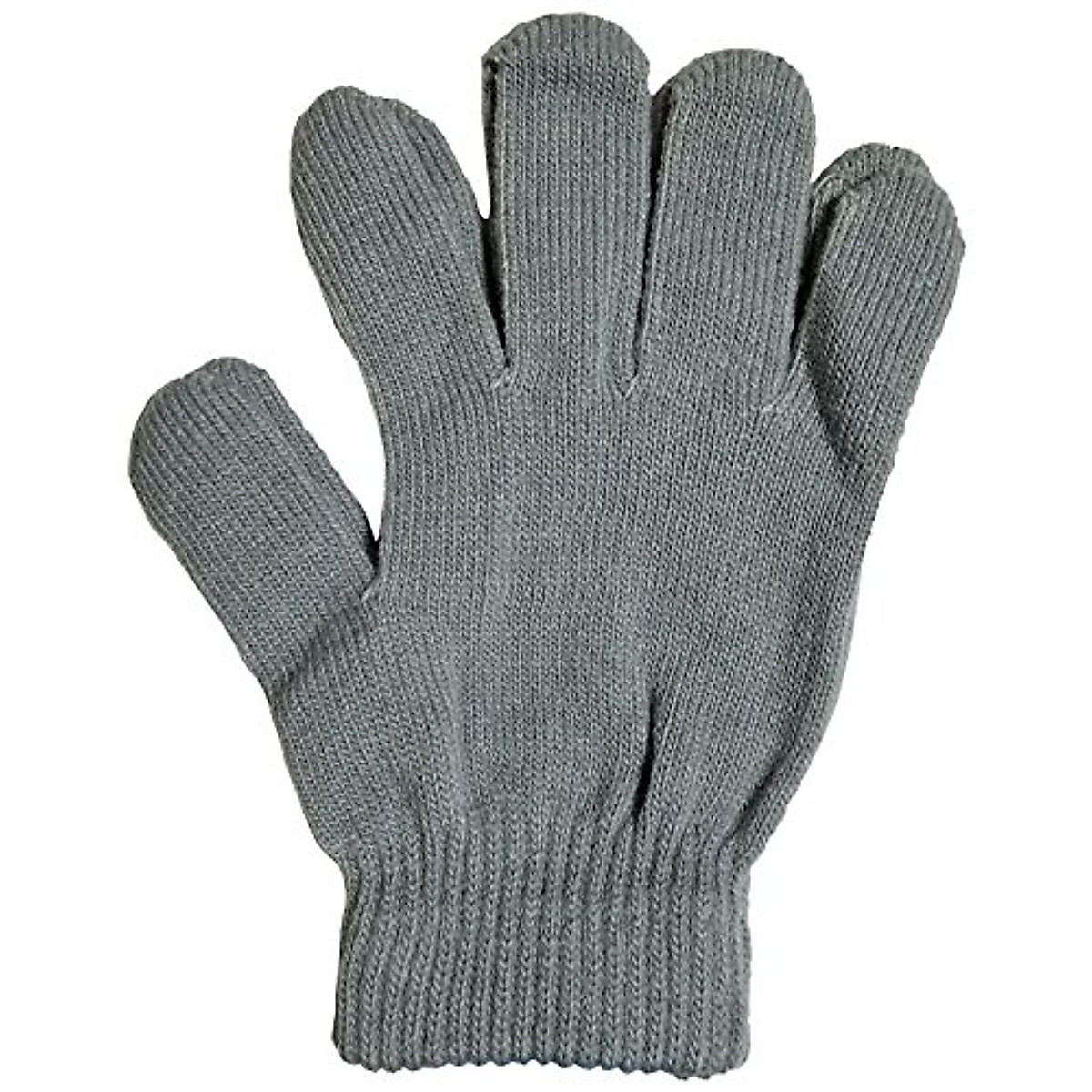 Winter Magic Gloves, 12 Pairs Stretchy Warm Knit Bulk Pack Mens Womens