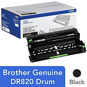 Brother Genuine-Drum Unit, DR820, Seamless Integration, Yields Up to 30,000 Pages, Black