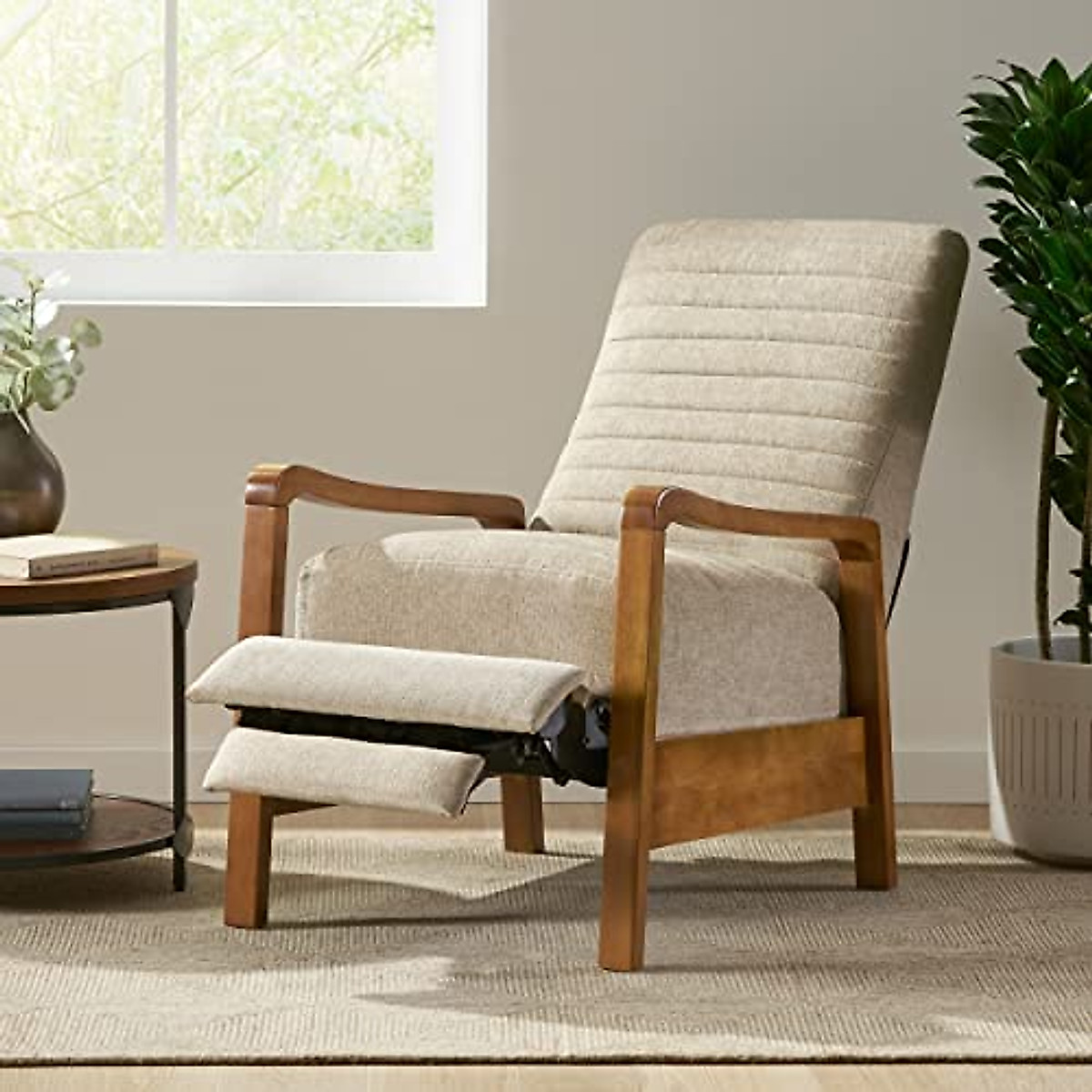 Christopher Knight Home Munro Recliner, Sand + Teak