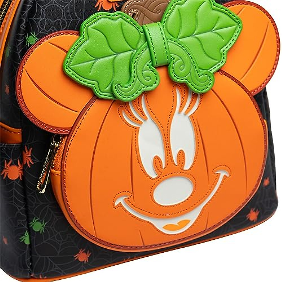 Loungefly Disney Glow in the Dark Pumpkin Minnie Mouse Women's Backpack