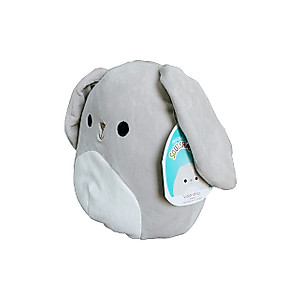 Squishmallows Official Kellytoy Easter Squad Squishy Soft Plush Toy Animal (8 Inch, Valentina Grey Bunny Rabbit)