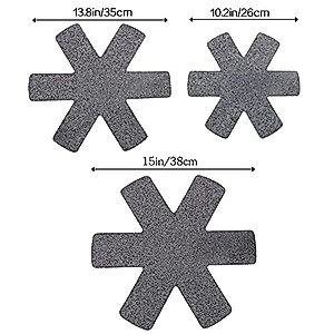 Pot and Pan Protectors, Set of 12 and 3 Different Size, Pot Dividers Pads/Stacking Pan Protectors/Pan Separators Pads for Protecting and Separating Pots and Pans