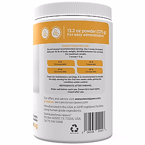 maxxipaws maxxidigest+ Probiotic & Prebiotic Powder Supplement - Digestive & Immune Support for Dogs, 13.2oz