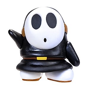 Super Mario Action Figure 2.5 Inch Black Shy Guy Collectible Toy