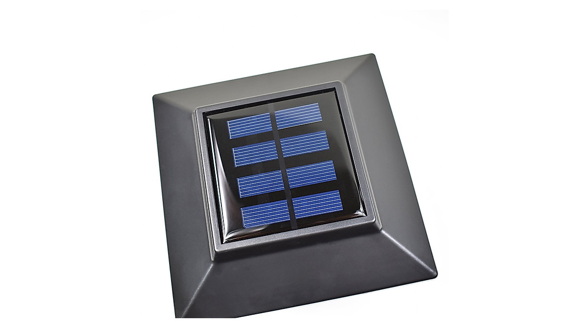 iGlow 8 Pack Solar LED Post Lights for 4x4 Fence Posts
