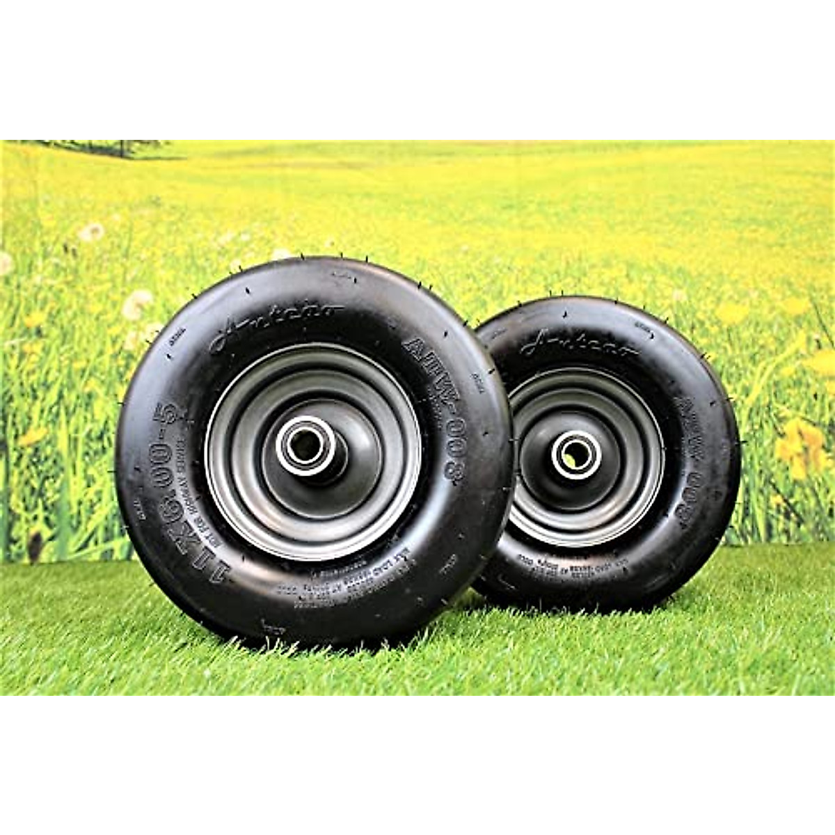 Set of 2 11x6.00-5 Tire wheel Assy to perfectly replace Ariens/Gravely 07101105. Fits on Ikon XL ZT