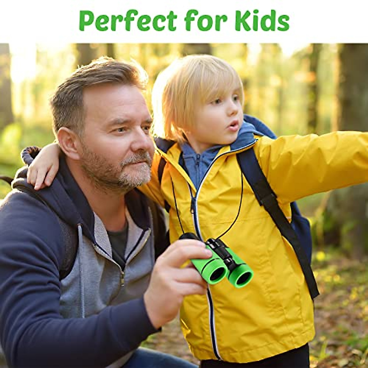 9 Pack Kid Binoculars Shockproof Mini Compact Binoculars Gifts for 3-12 Years Boys Girls Folding Small Telescope Binoculars for Kids Bird Watching Camping Outdoor Play, 9 Colors