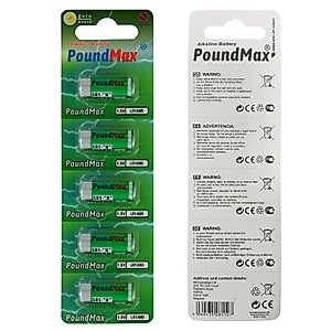 5 X PoundMax 910A LR1 N Type MN9100 1.5V Alkaline Batteries