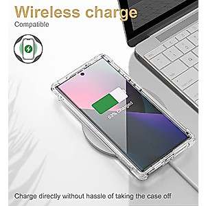 SURITCH for Samsung Galaxy S23 Ultra Clear Case 6.8" (Only), [Built-in Screen Protector] Full Body Protective Hard Shell+Soft TPU Phone Case for Samsung S23 Ultra -(Full Clear)